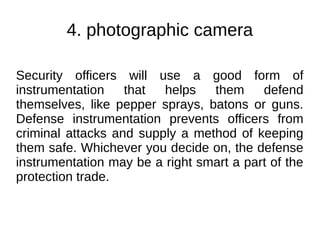 Items of security guard equipment | PDF