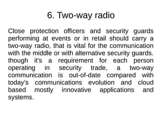 Items of security guard equipment | PDF