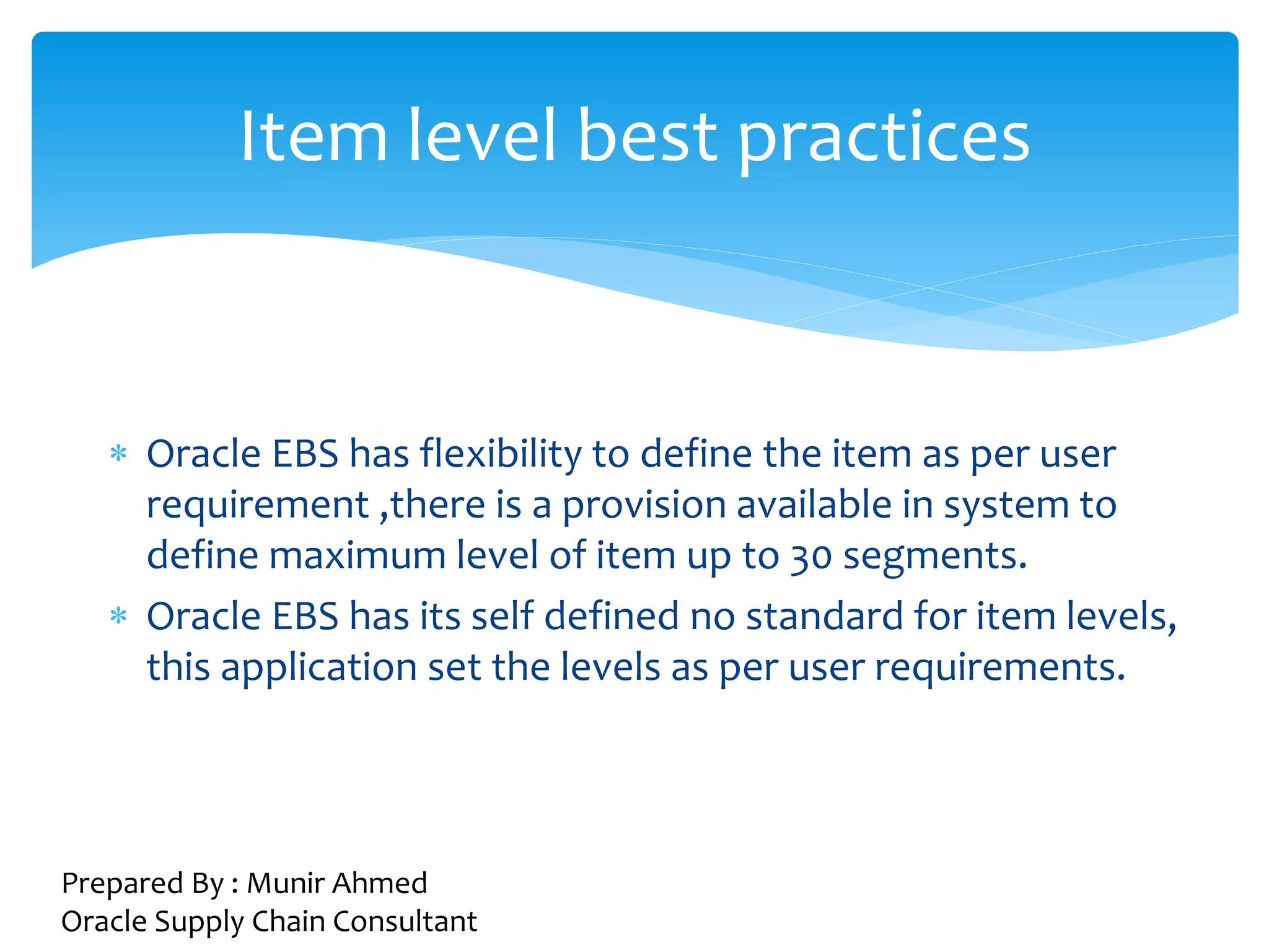 Oracle Inventory Item structure | PDF
