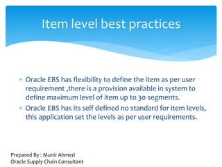 Oracle Inventory Item structure | PDF