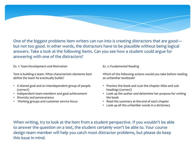 Item Writing Guidelines | PPTX