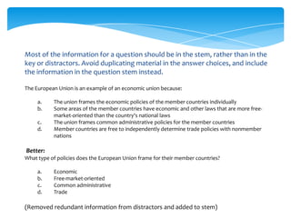 Item Writing Guidelines | PPTX