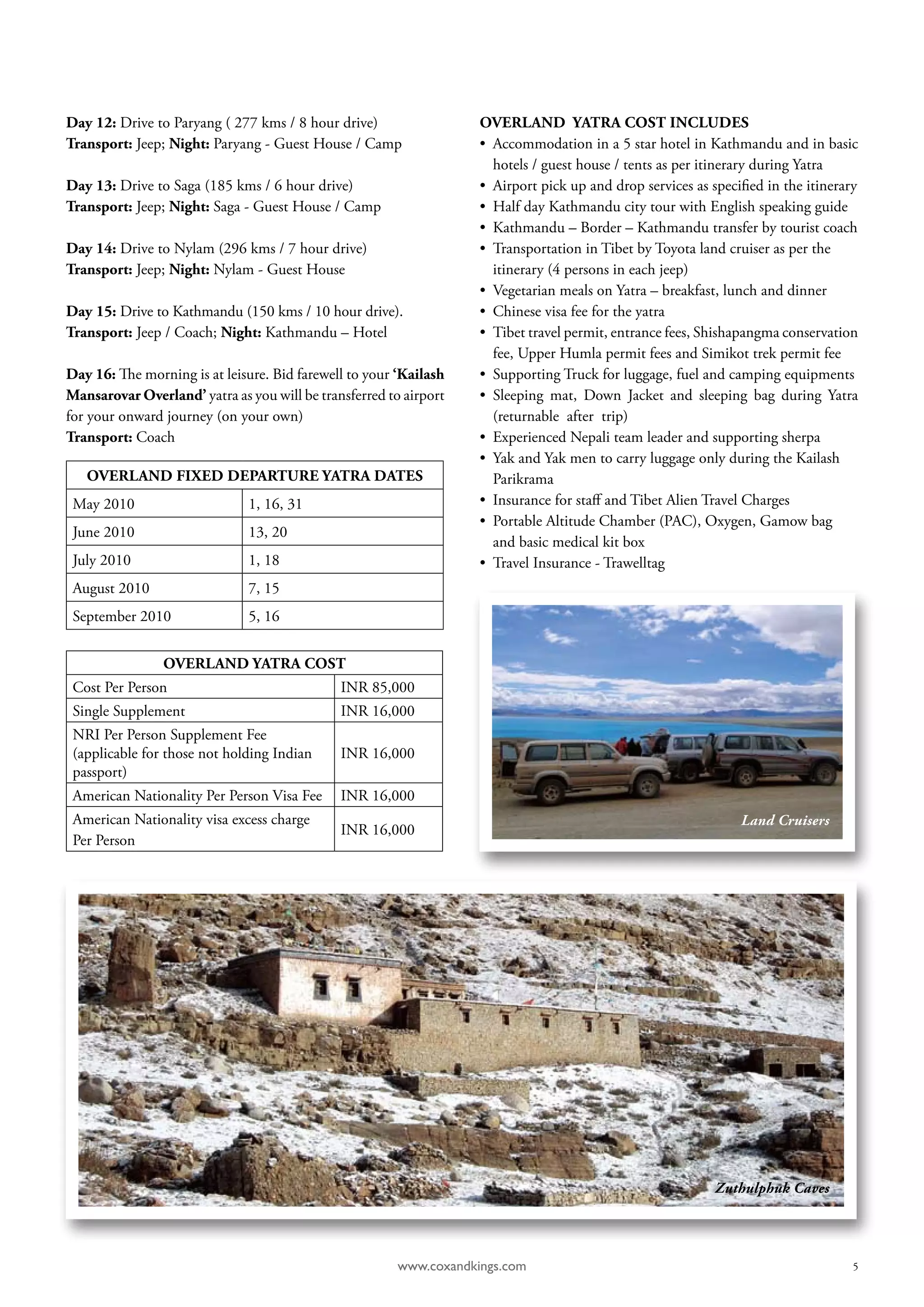 Itenary for Holy Kailash and Manasarovar Lake Bharat Deko Pacakages by ...