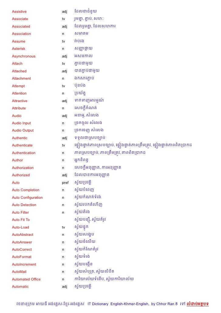 English khmer dictionary software - osetn