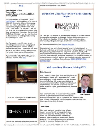 Iten monthly newsletter sept. 2014 | PDF