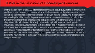 Information technology and purpose in education | PPTX