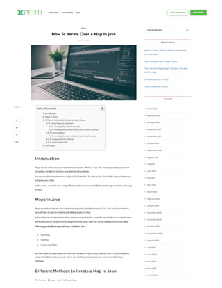 How To Iterate Over a Map In Java | PDF
