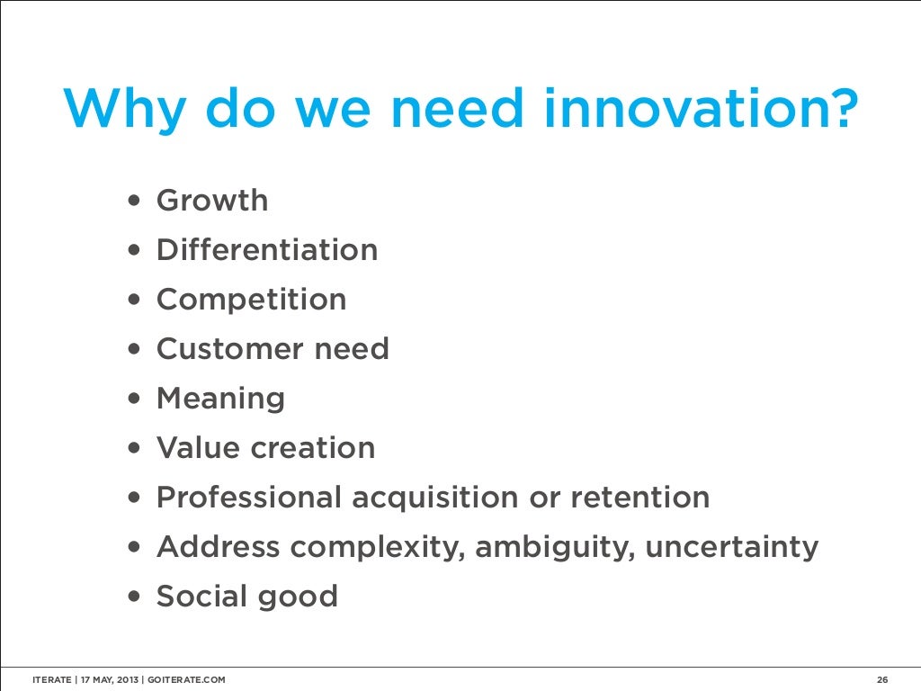 Why Do We Need Innovation why-do-we-need-innovation