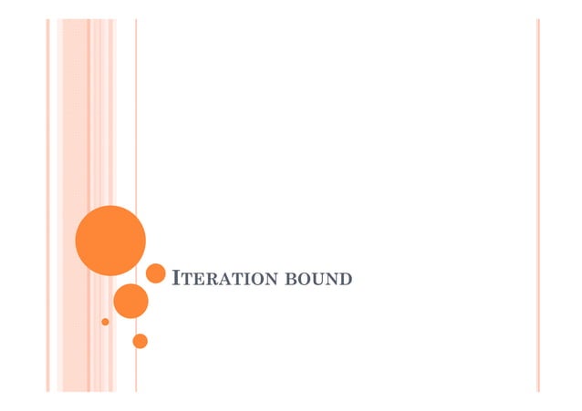 Iteration bound | PDF | Computing | Technology & Computing