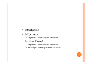 Iteration bound | PDF