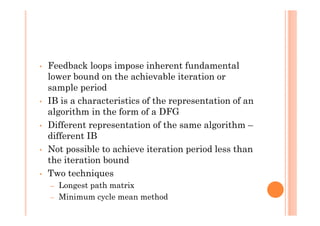 Iteration bound | PDF