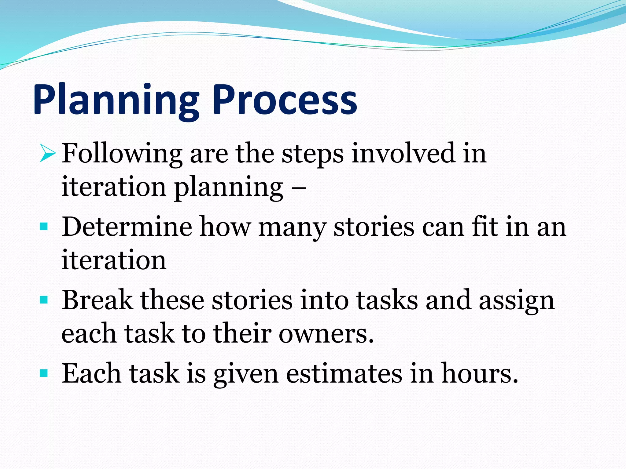 Iteration planning and user story definition | PPTX | Computing ...