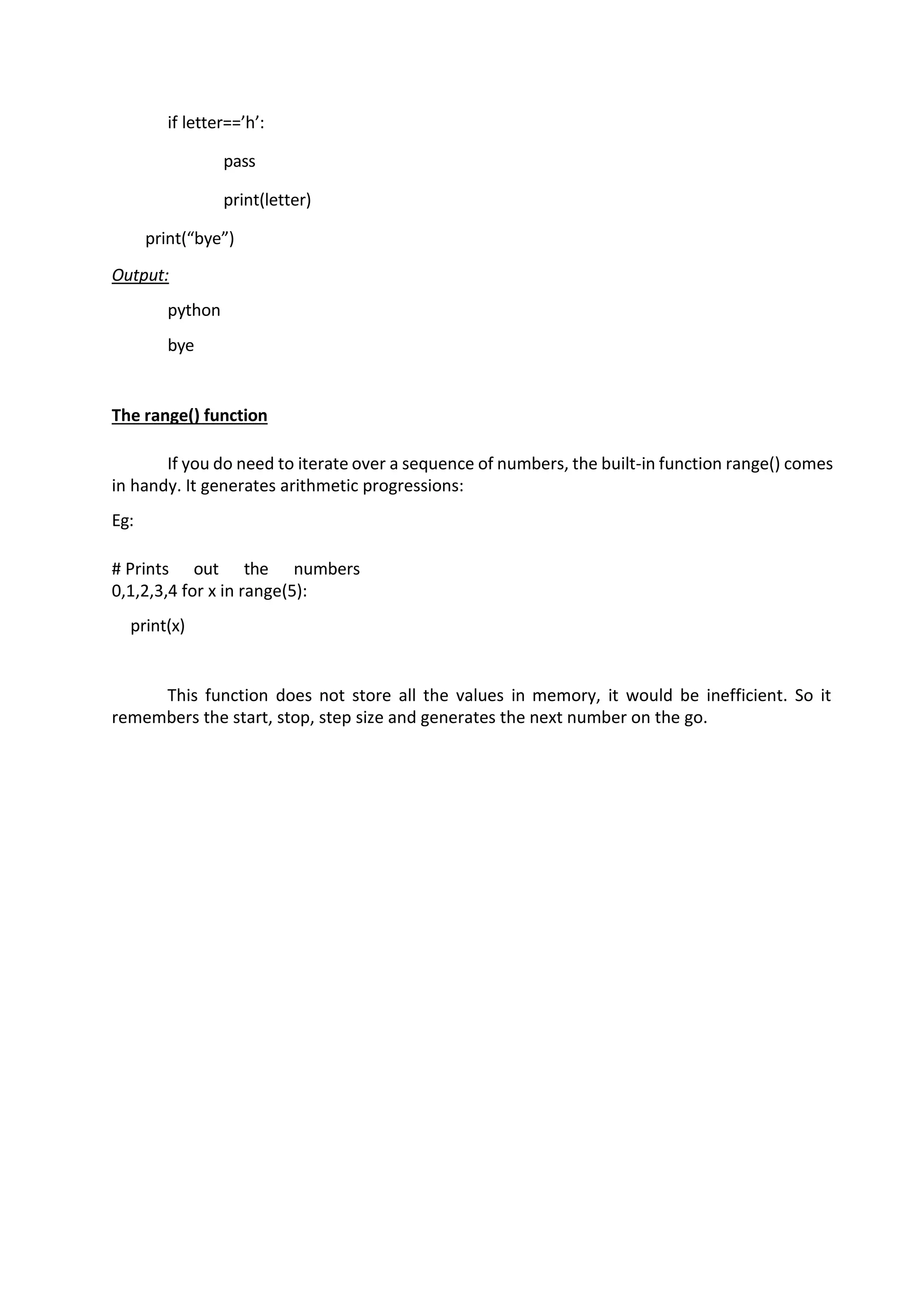 iterations.docx | Programming Languages | Computing