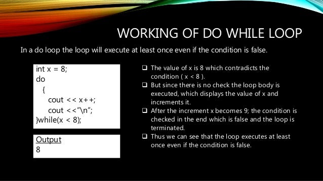 Iterative control structures, looping, types of loops, loop working Iterative control structures, looping, types of loops, loop working
