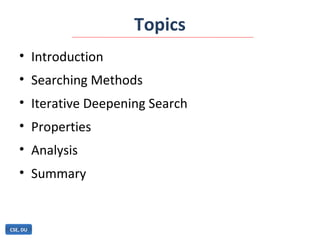 Iterative deepening search | PPT