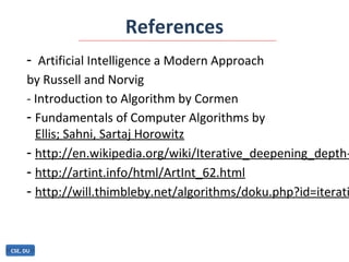 Iterative deepening search | PPT