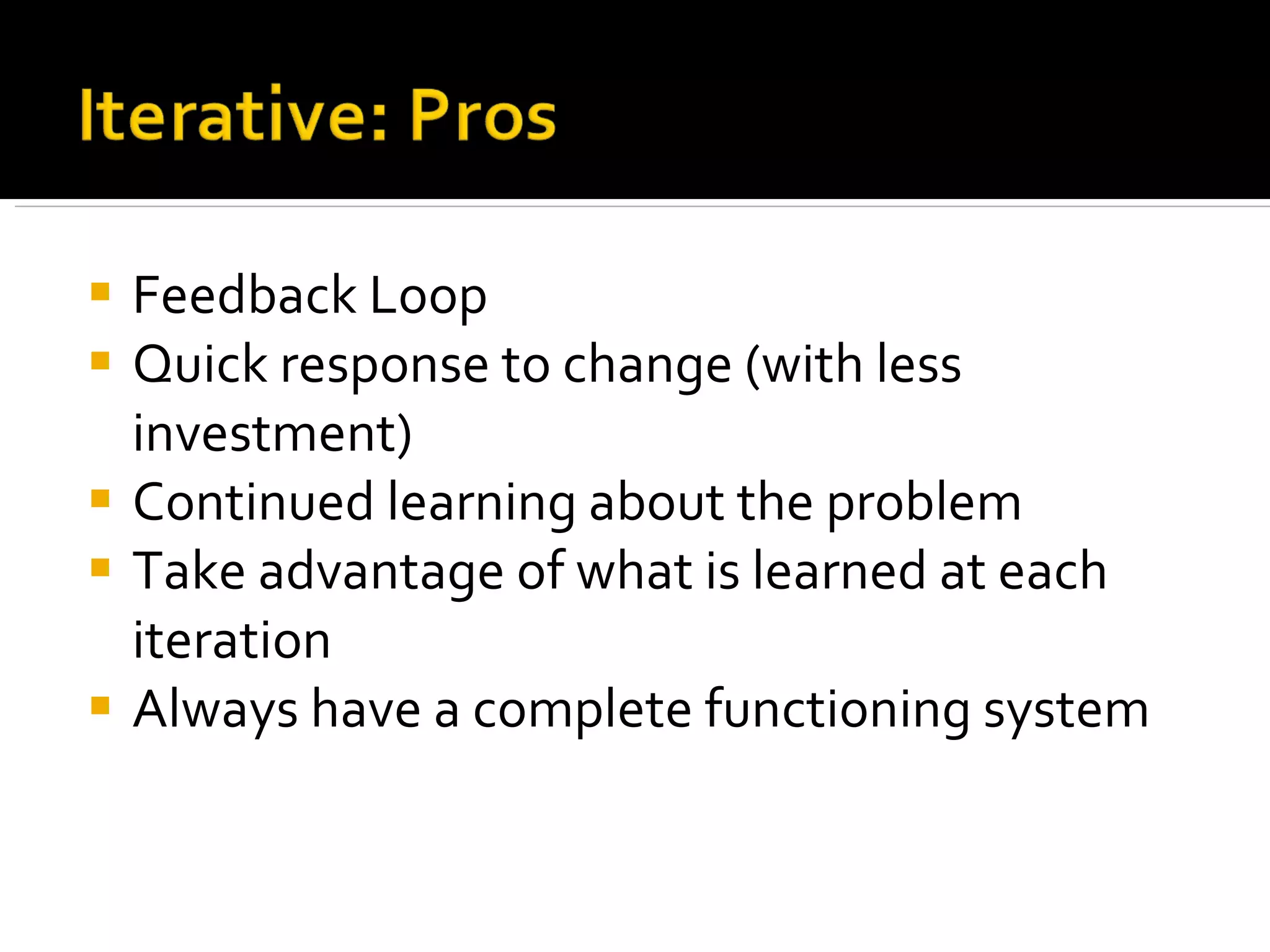 Iterative Development: Breaking from the Waterfall | PPT