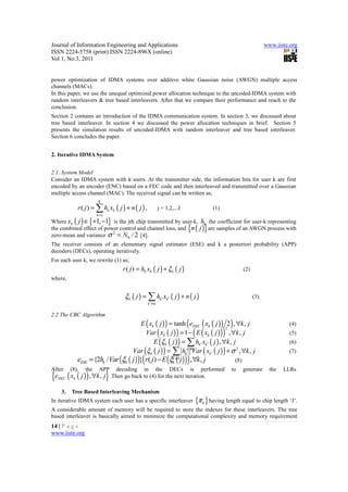 Iterative idma receivers with random and tree based interleavers | PDF
