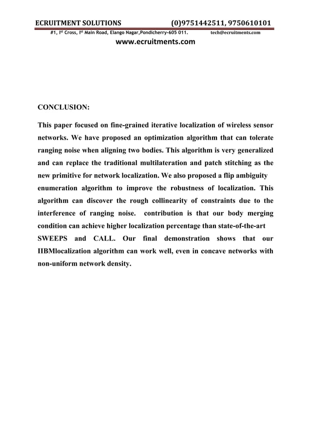 Iterative Localization Of Wireless Sensor Networks Pdf