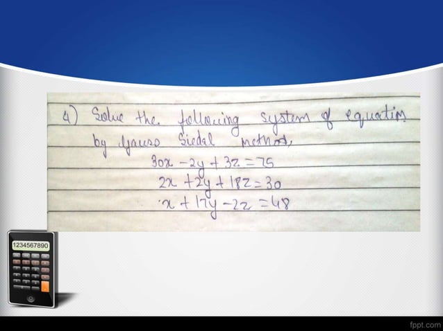 Iterative methods | PPTX | Physics | Science