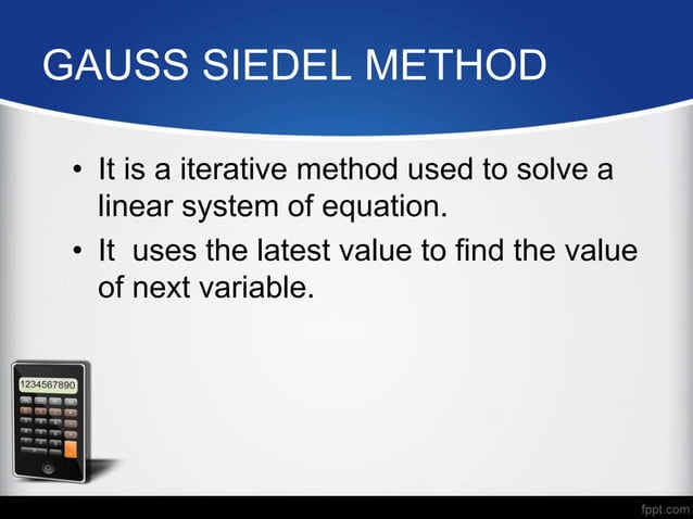 Iterative methods | PPTX | Physics | Science