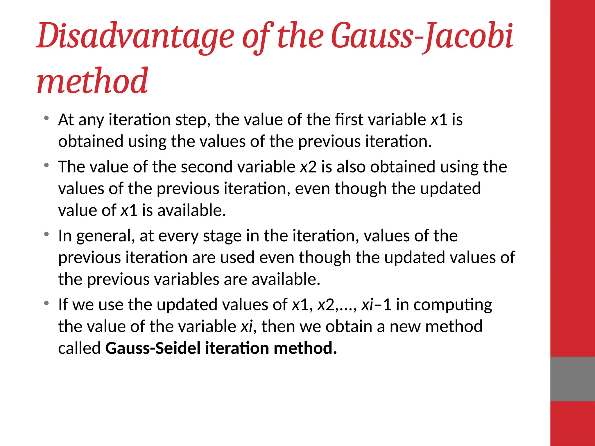 Iterative methods top solve the Linear system of equation.pptx