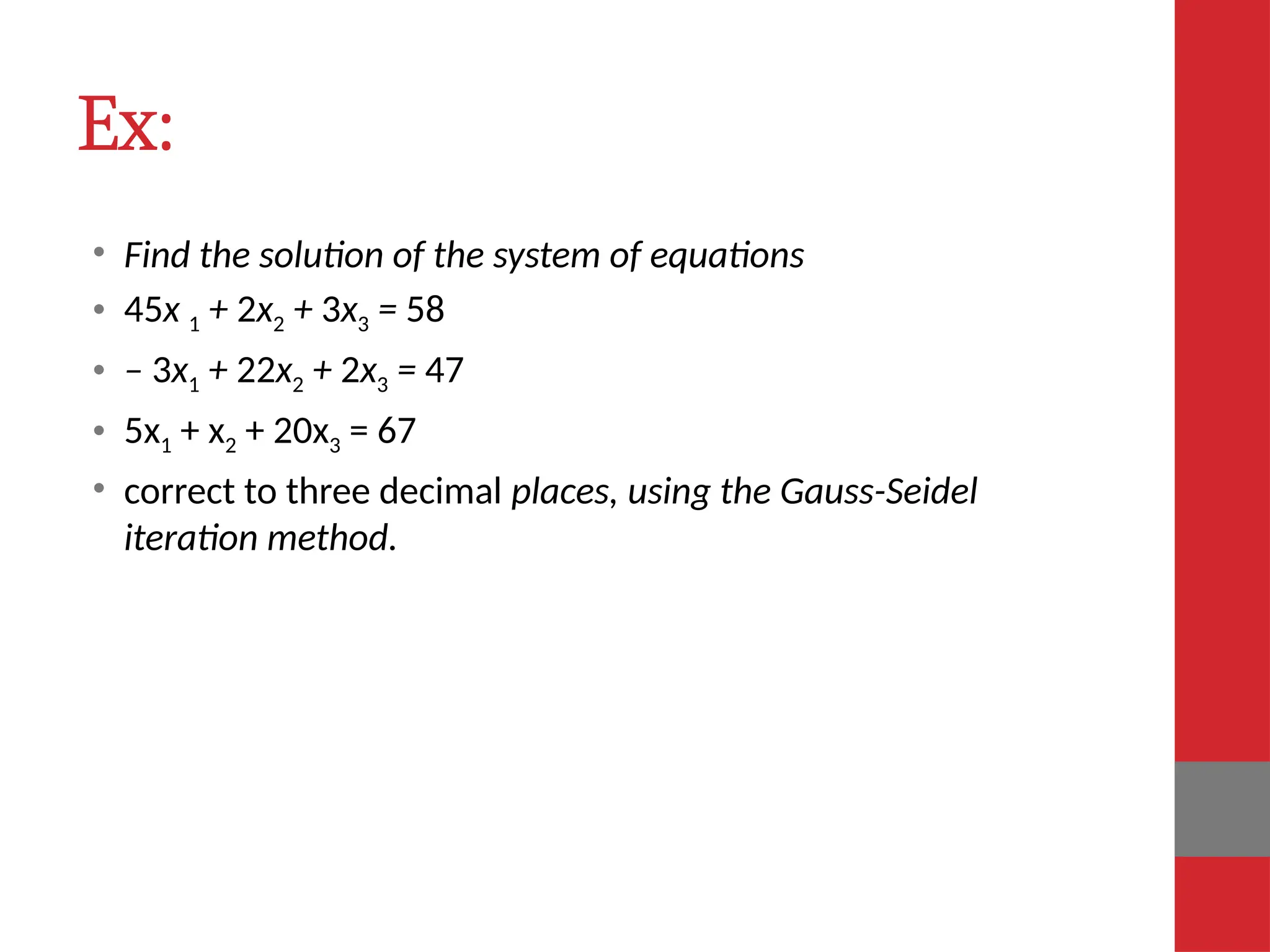 Iterative methods top solve the Linear system of equation.pptx
