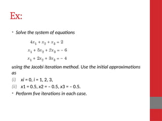 Iterative methods top solve the Linear system of equation.pptx