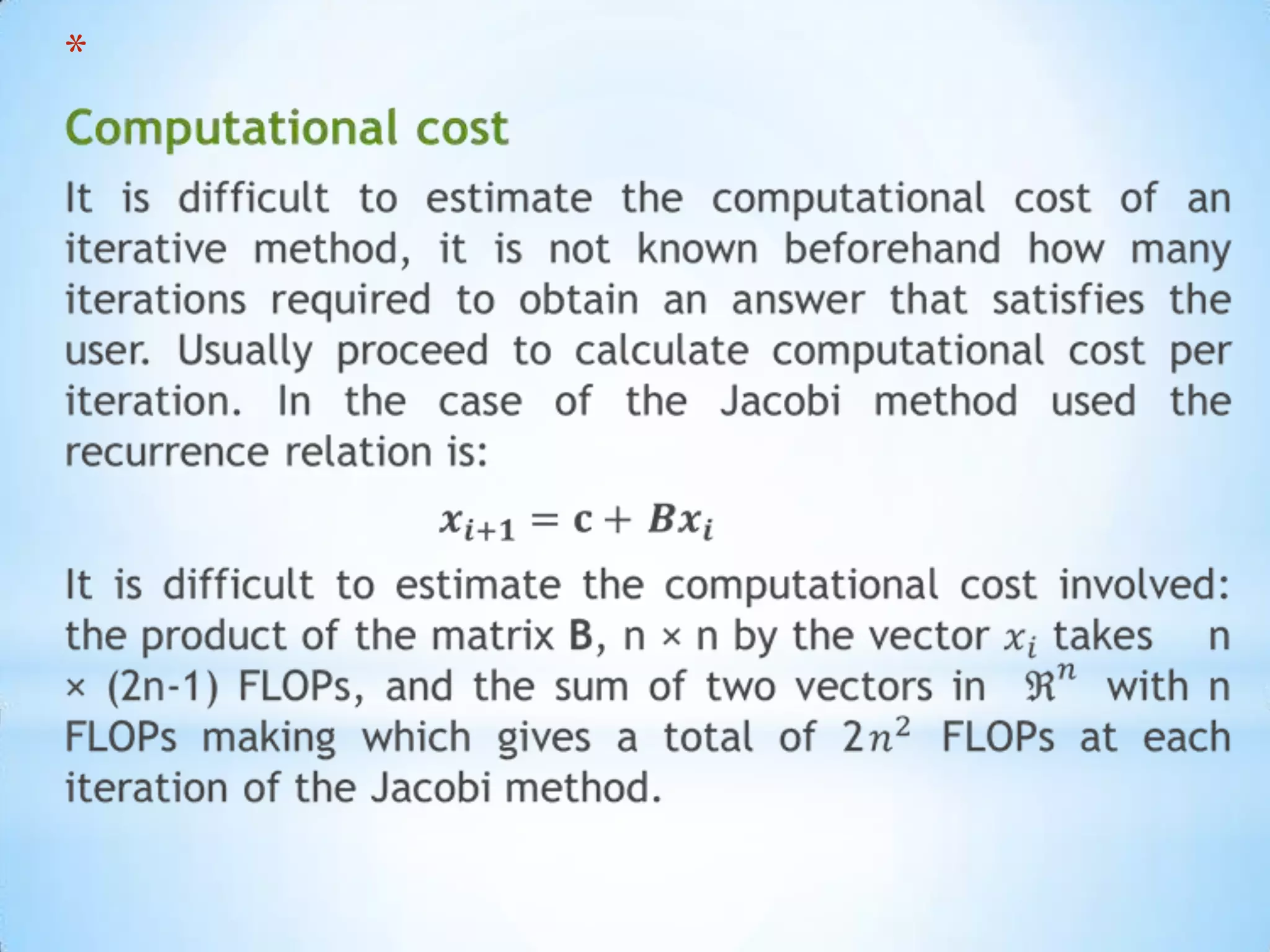 Iterative Methods For The Solution Pptx Programming Languages Computing
