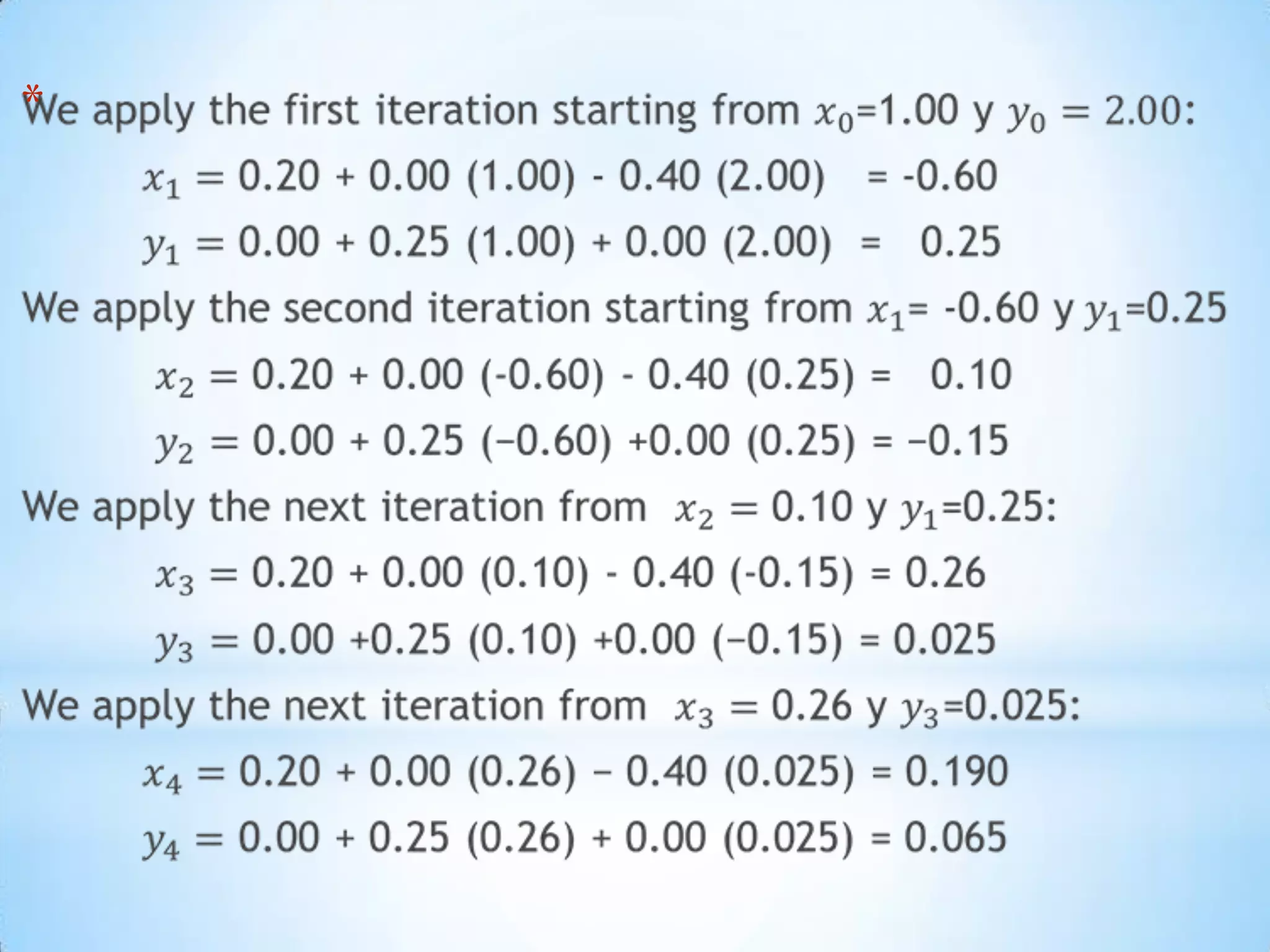 Iterative methods for the solution | PPTX | Programming Languages | Computing
