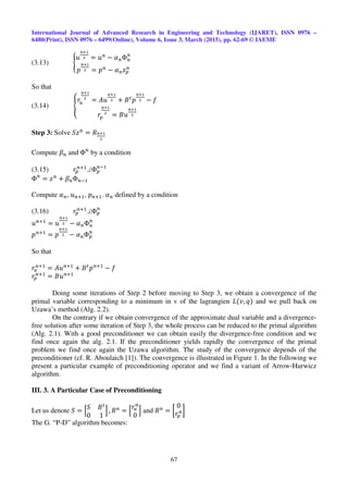 ITERATIVE METHODS FOR THE SOLUTION OF SADDLE POINT PROBLEM | PDF