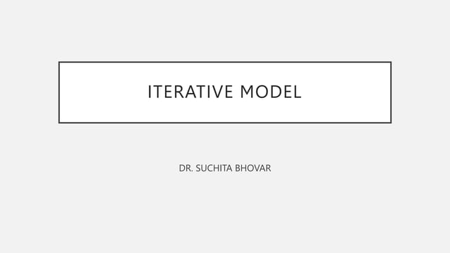 ITERATIVE model in software engineering.pptx | Computing | Technology & Computing