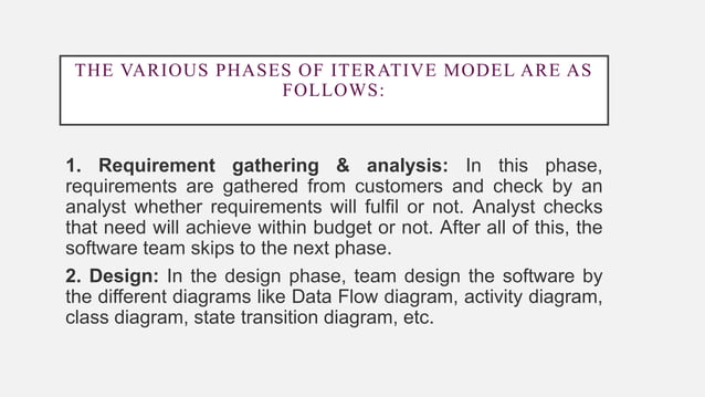 ITERATIVE model in software engineering.pptx | Computing | Technology ...