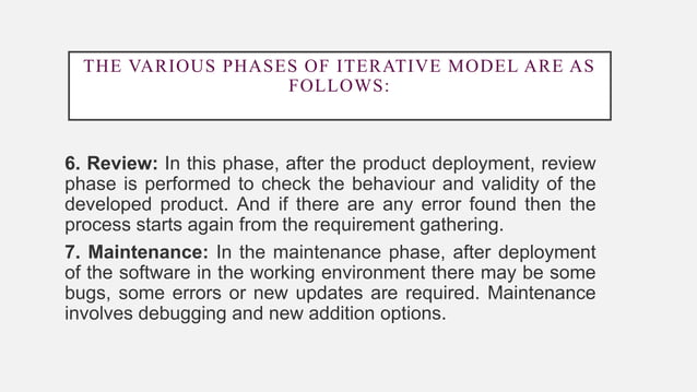 ITERATIVE model in software engineering.pptx | Computing | Technology & Computing