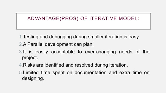 ITERATIVE model in software engineering.pptx | Computing | Technology ...