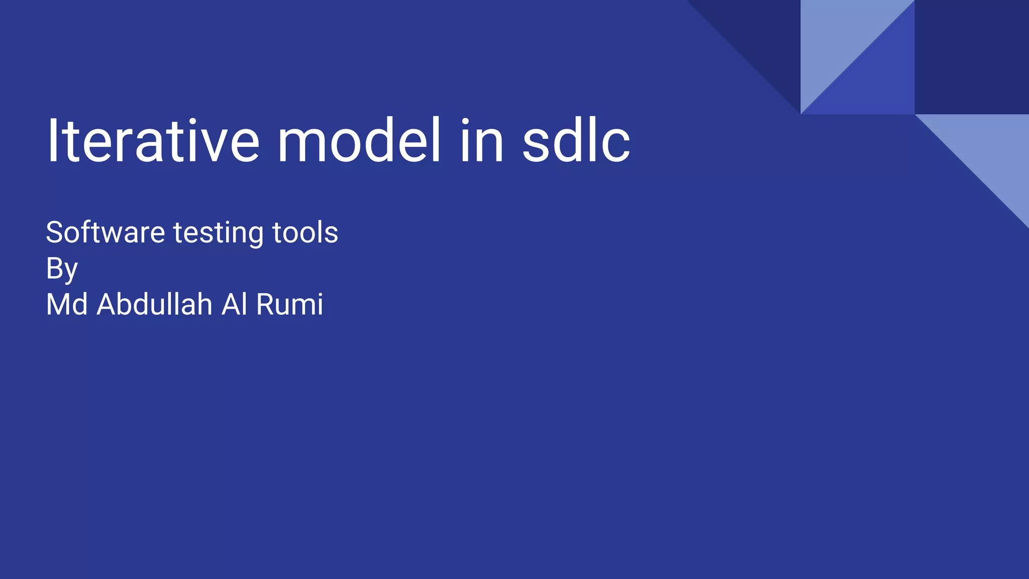 Iterative model in sdlc | PPT