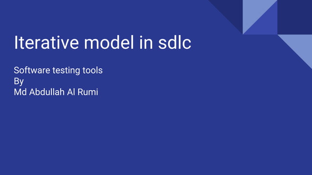 Iterative model in sdlc | PPTX