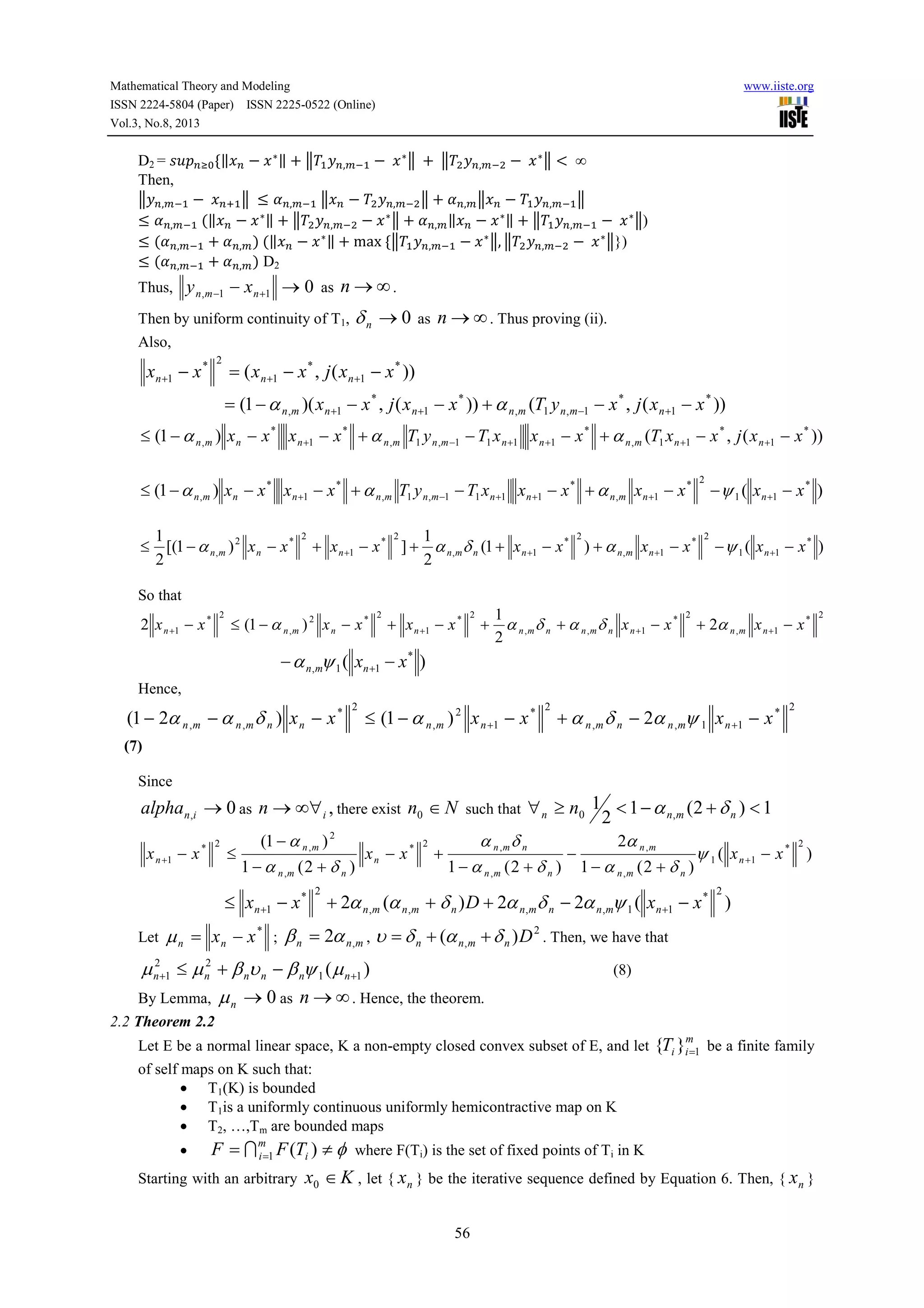 Iterative procedure for uniform continuous mapping. | PPT