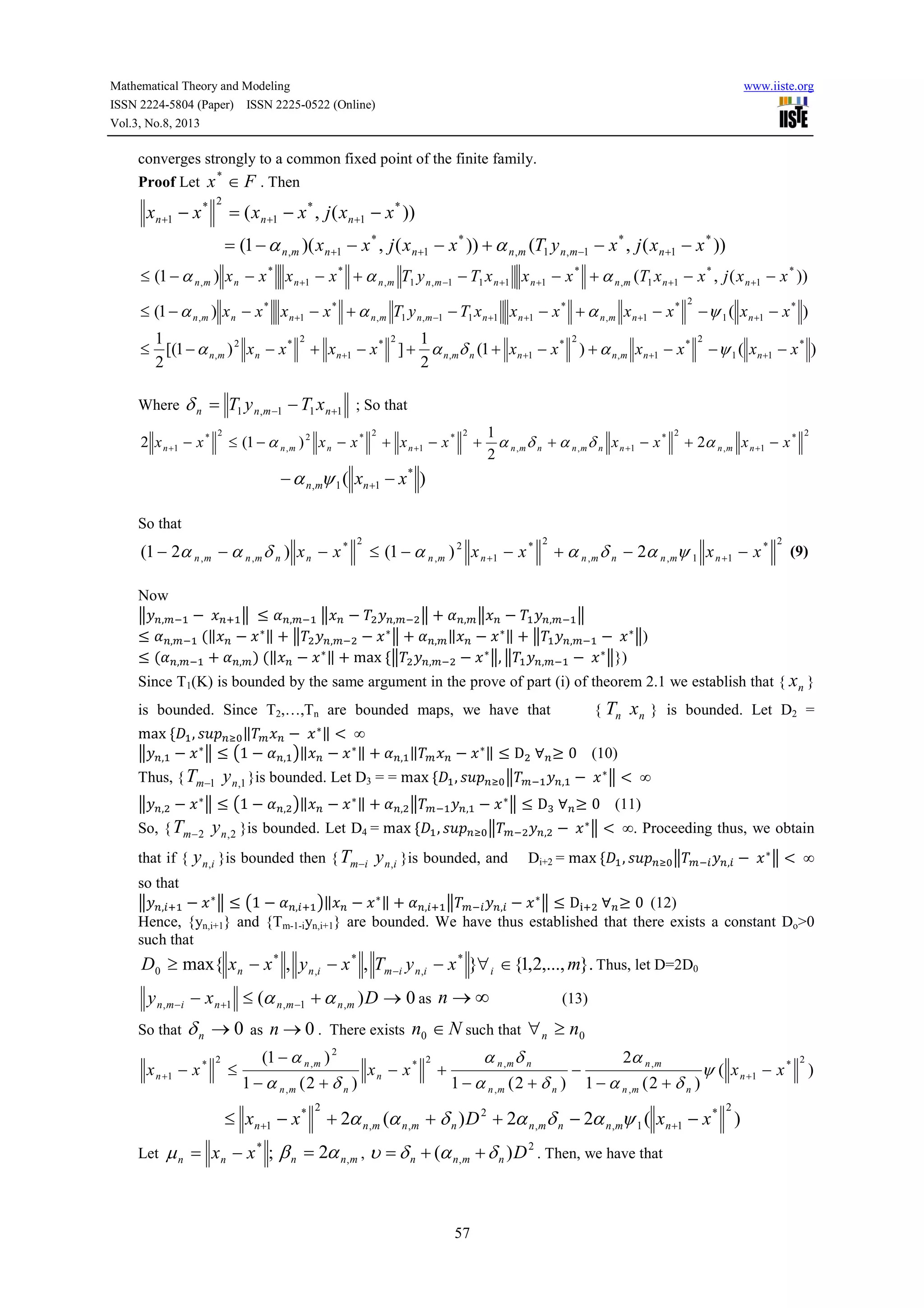 Iterative procedure for uniform continuous mapping. | PPT