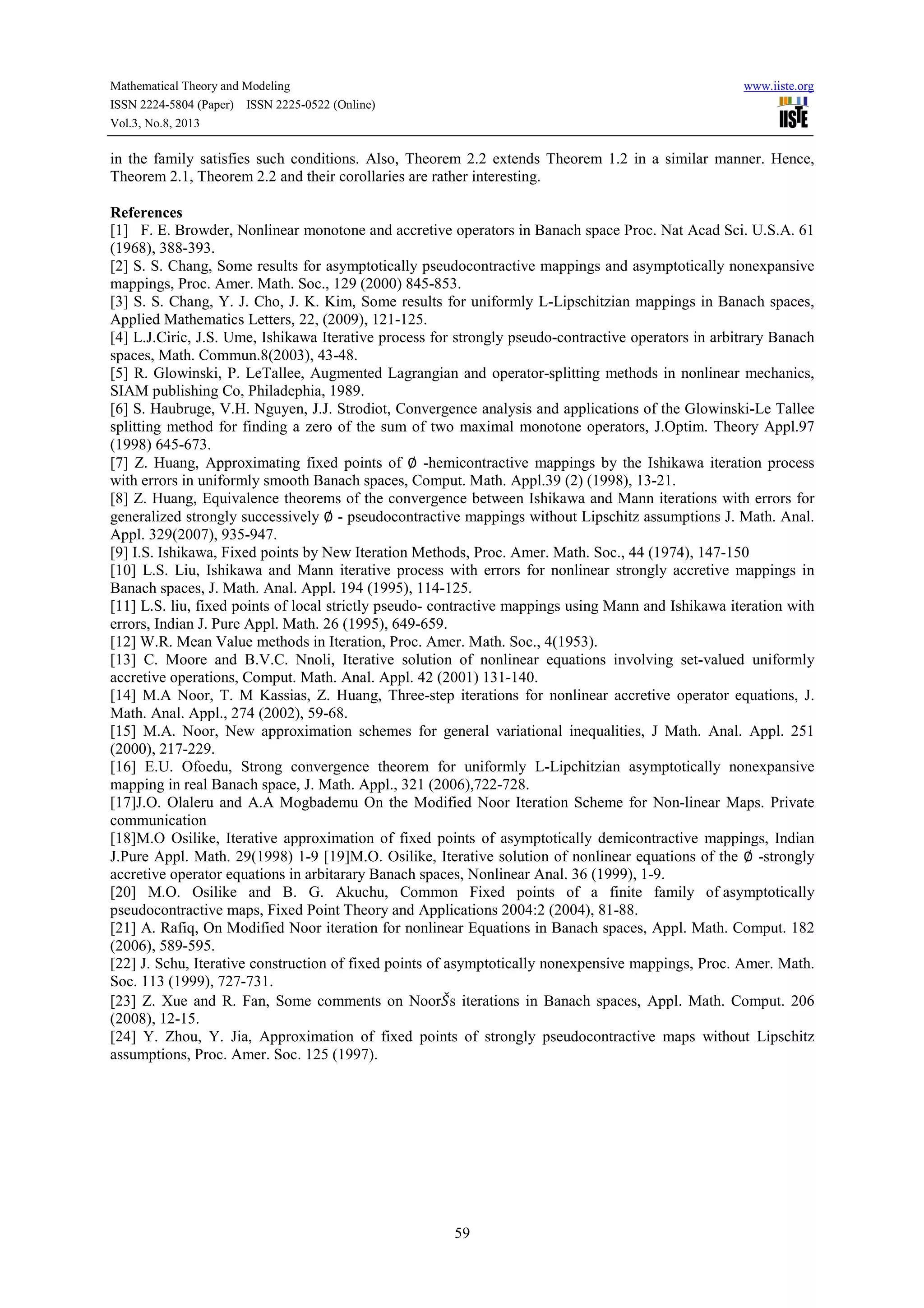 Iterative Procedure For Uniform Continuous Mapping Ppt