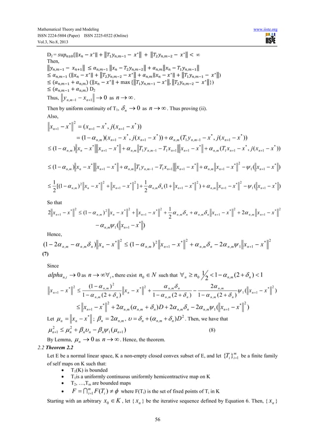 Iterative procedure for uniform continuous mapping. | PPT