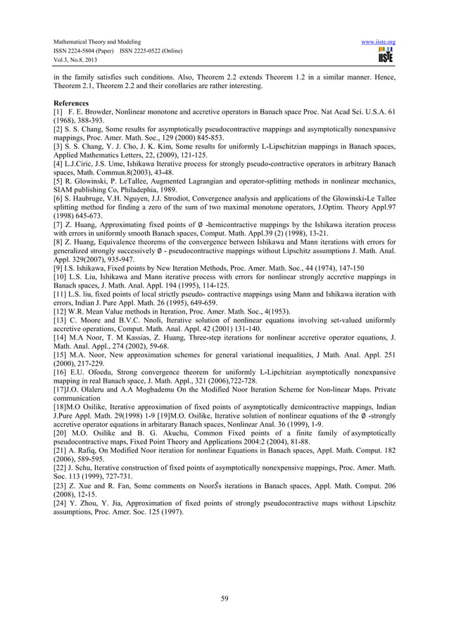 Iterative procedure for uniform continuous mapping. | PPT