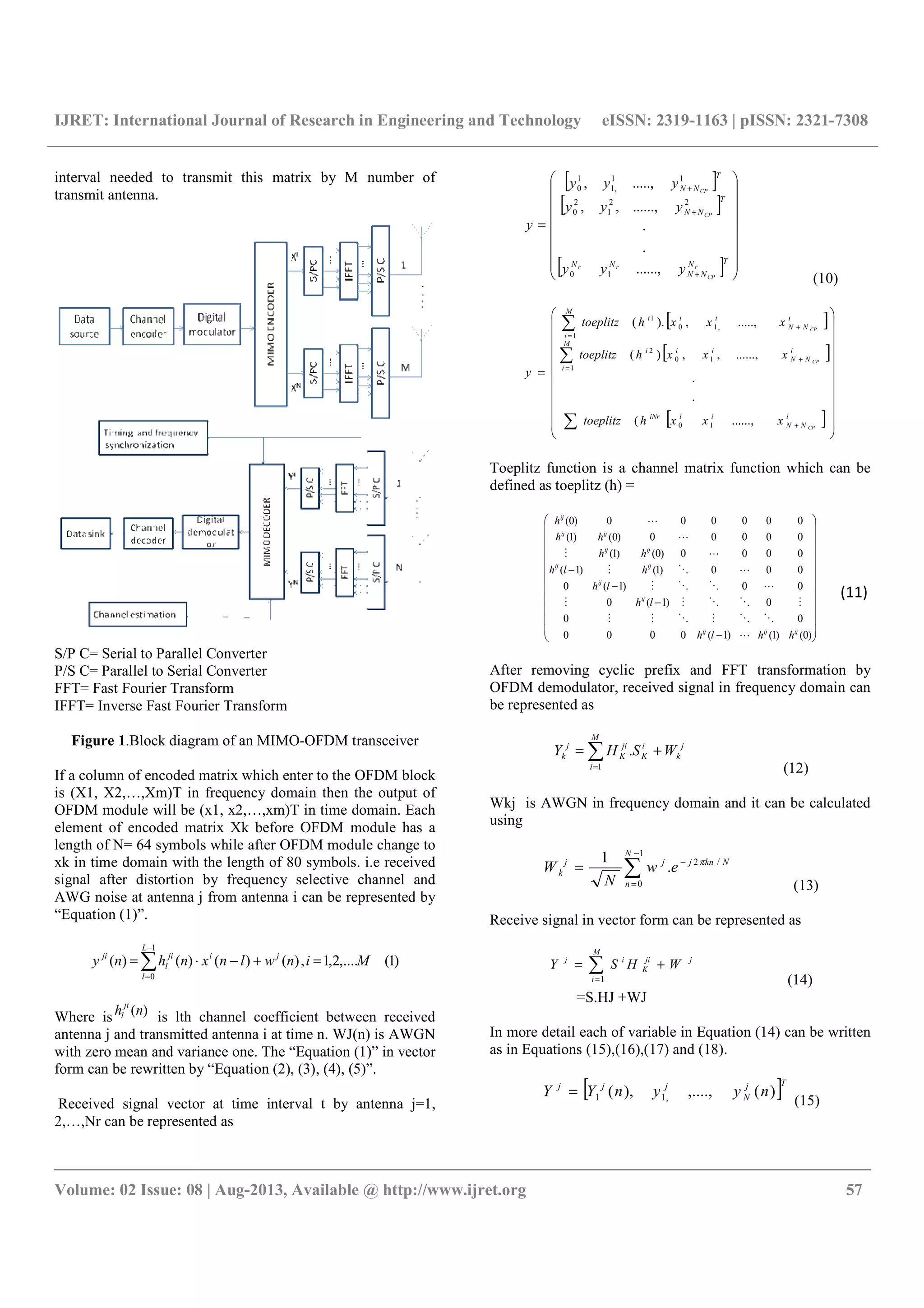 Iterative qr decompostion channel estimation for | PDF