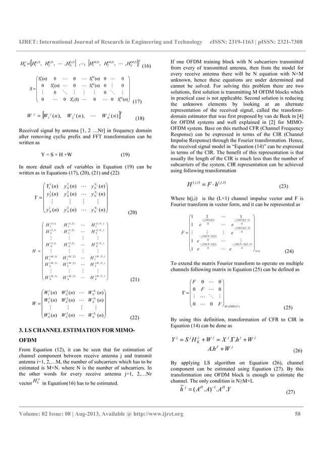 Iterative qr decompostion channel estimation for | PDF