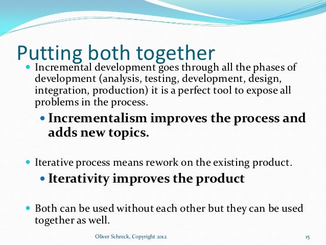 Iterative Incremental development