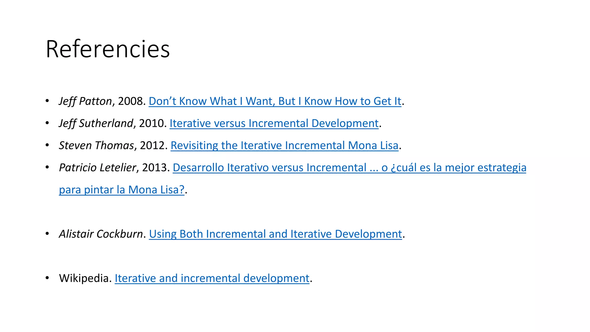 Iterativo e incremental - IAD 2019 Modena | PDF