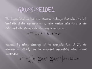 Iterativos Methods | PPTX