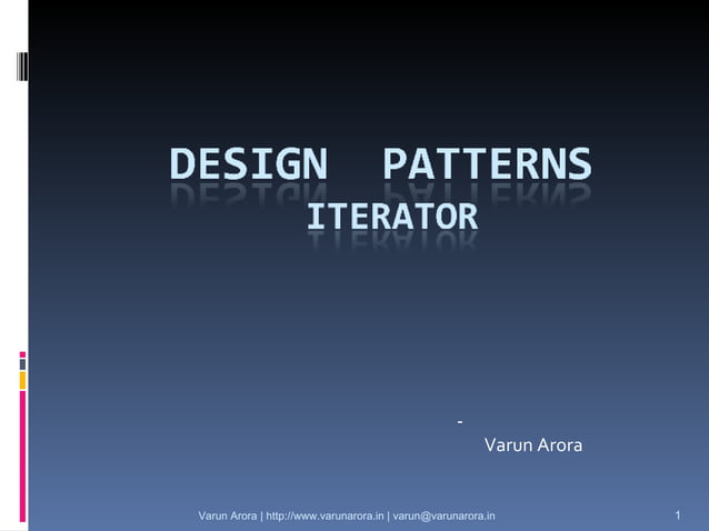 Iterator Design Pattern | PPT