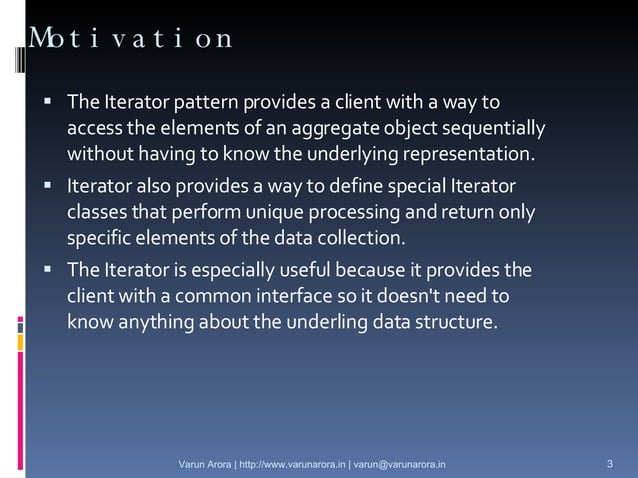 Iterator Design Pattern | PPT
