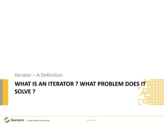 Iterator - a powerful but underappreciated design pattern | PPTX ...
